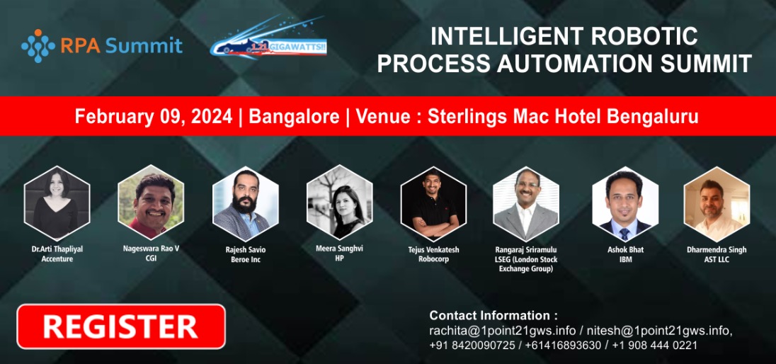 Event: World Intelligent Robotic Process Automation Summit 2024 - Smart Group Incubations